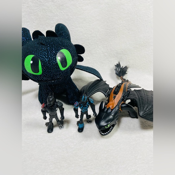 Toys | How To Train Your Dragon Toy Lot Toy Dragon Plush Hiccup Mini ...